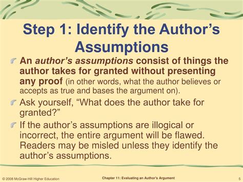 PPT Chapter Evaluating An Authors Argument PowerPoint Presentation ID