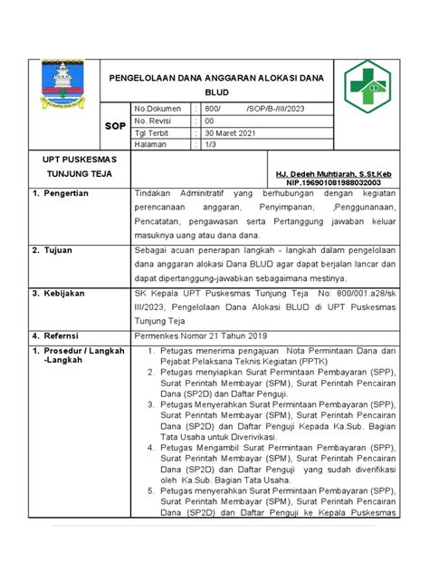 Sop Keuangan Pdf