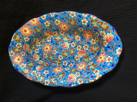 Plat Emaux De Longwy Antiquités Lyonnaises
