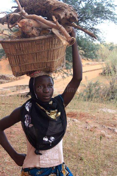 African Woman Fetching Water Editorial Stock Image Image Of Girl