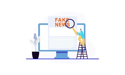 Fake News Metaphors Mass Media Propaganda Screen Template For Mobile