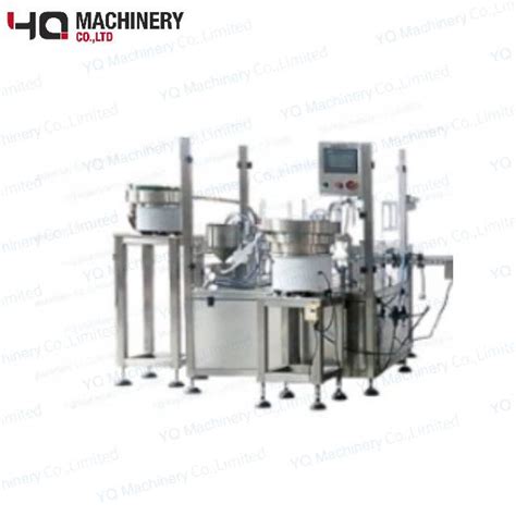 Vial Filling Line Small Bottle Filler Stopper Presser Horizontal