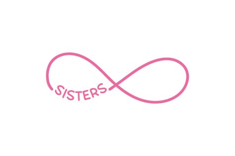 Sisters Infinity Symbol Svg Cut File By Creative Fabrica Crafts