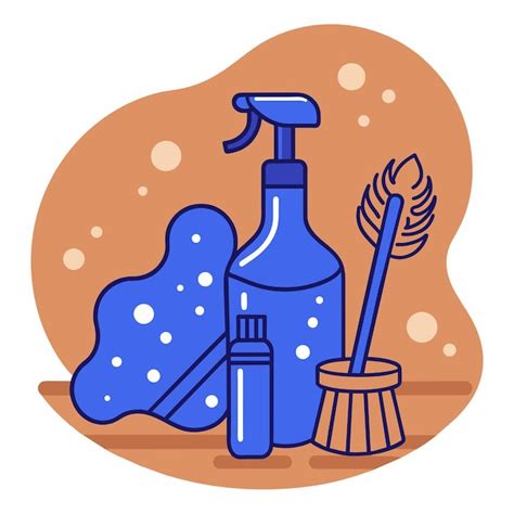 Premium Vector Surface Cleaning Equipment Vector Illustration