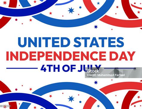 United States Independence Day 4th Of July Background With Celebratory