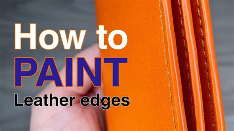 How To Burnish Leather Edges⭕easyandfast👌به راحتی رنگ لبه بزن سریع و آسان