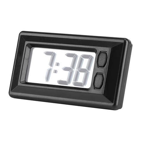 Lcd Digital Table Car Dashboard Desk Electronic Clock Date Time