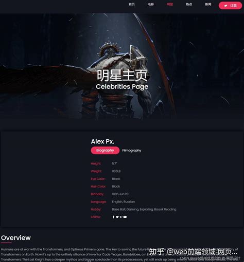 Html5期末大作业：电影介绍网站设计——电影资讯博客5页 Htmlcssjavascript 知乎
