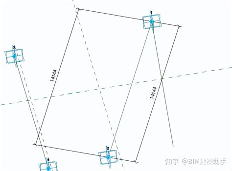 Revit：测量自适应点之间的距离和轴网距离标注 知乎