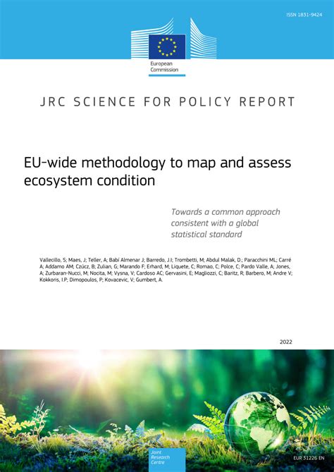 Pdf Eu Wide Methodology To Map And Assess Ecosystem Condition Towards A Common Approach