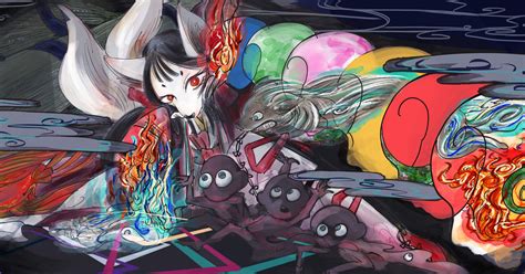 新解釈百鬼夜行 Henge 耳皿胎”女のイラスト Pixiv