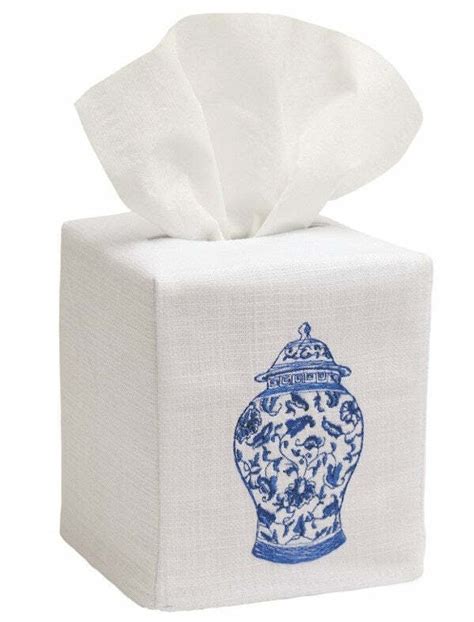 Jacaranda Living Tissue Box Cover Ginger Jar Wide Jacaranda Living