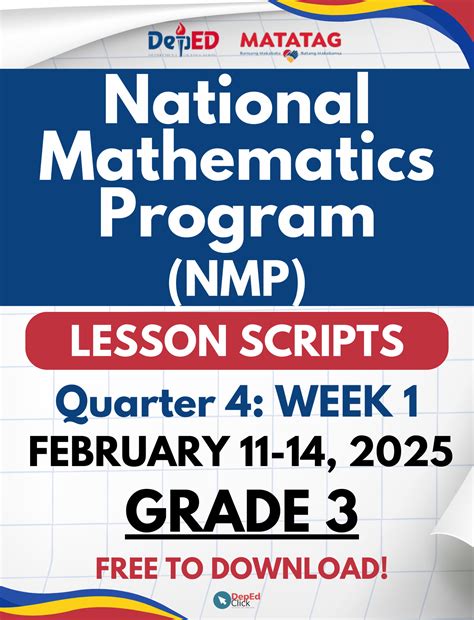 Grade 3 Nmp Lesson Scripts Q4 Week 1 Ferbuary 11 14 2025 Deped Click