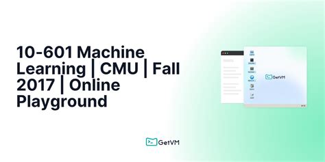 10 601 Machine Learning Cmu Fall 2017 Online Playground