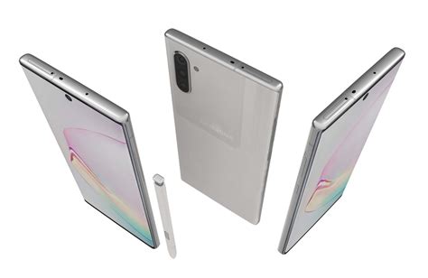 Samsung Galaxy Note 10 Aura White 3d Model By Reverart