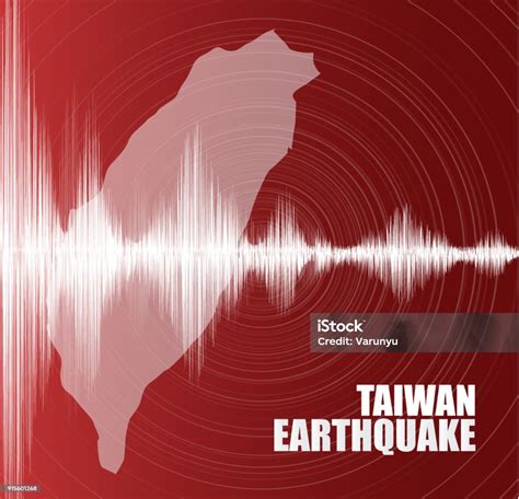 臺灣地震波以圓圈振動為背景 以紅波圖為概念 設計為教育科學與新聞向量插圖向量圖形及更多倒塌圖片 倒塌 危險 唱片 模擬音頻