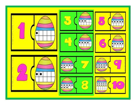 Excelente rompecabezas de números para preescolar y primer grado de