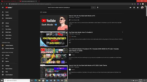 How To Add Dark Theme In Youtube Without Using Any Extention YouTube