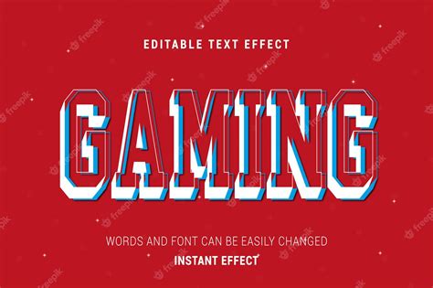 Premium Vector Gaming Text Effect