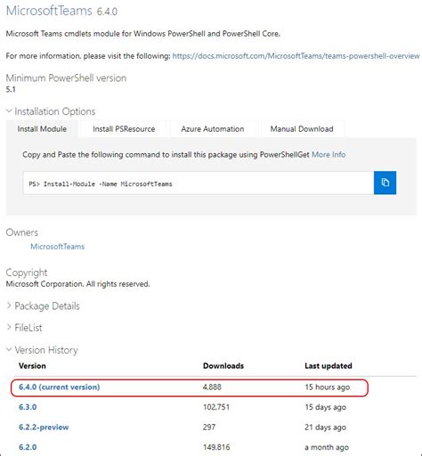Microsoftteams Powershell Module 640 Released Icewolf Blog
