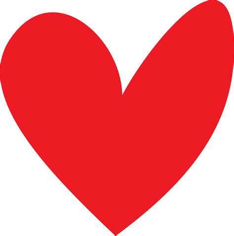Heart Symbols Isolated On A White Background Red Hand Drawn Icons For