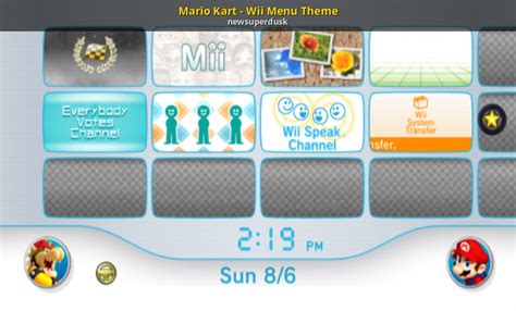 Mario Kart Wii Menu Theme Mod For Nintendo Wii Wii Mods