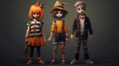 Premium Ai Image A Free Photo Of Halloween Girls