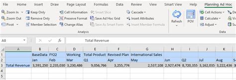 Analyzing Plan Data In Smart View