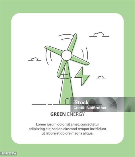 에코 그린 에너지입니다 풍력 발전소 신 재생 에너지 지속 가능한 기술 생태 솔루션의 상징 0명에 대한 스톡 벡터 아트 및 기타 이미지 Istock