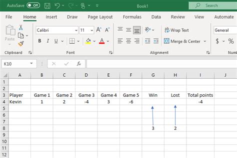 Adding Wins Losses Microsoft Community Hub