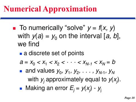 Ppt Chap 2 Numerical Methods For First Order Differential Equations