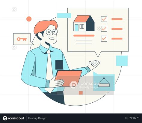 Best Real Estate Agent Illustration Download In Png And Vector Format