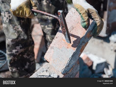 Brick Cement Remove Image Photo Free Trial Bigstock