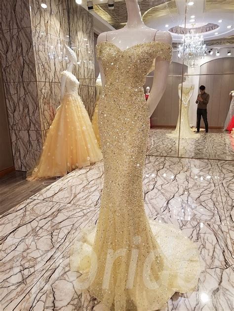 Pink Wedding Dress Ball Gown Prom Dress With Train For Sale • Tpbridal