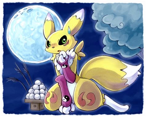 Renamon Digimon And More Drawn By Moriguru Danbooru