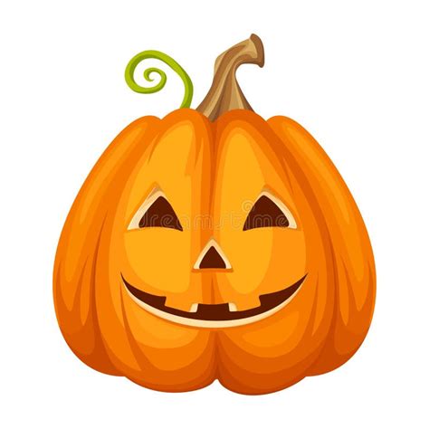 Jack O Lanterna Abóbora Cinzelada De Halloween Ilustração Do Vetor