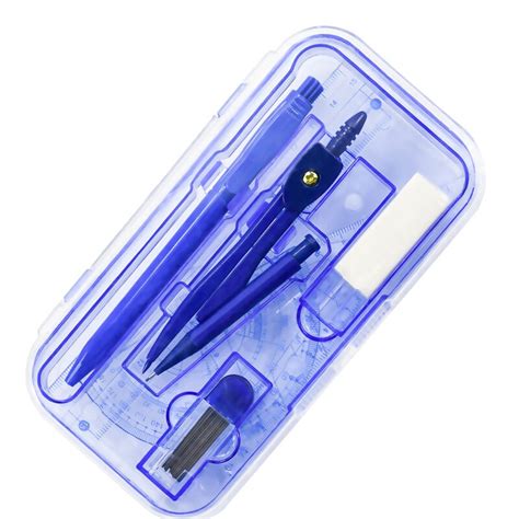 588 8 Pcs Set Math Compasses Set With Protractor R Vicedeal