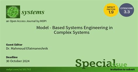 Systems Mdpi On Linkedin Complexengineeredsystem Modelbasedsystemsengineering Systemsengineering