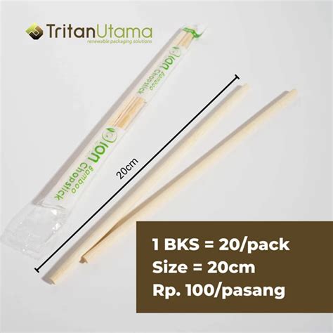 Jual Sumpit Bambu Bulat Opp Ion Non Tusuk Gigi Jakarta Tritan Utama