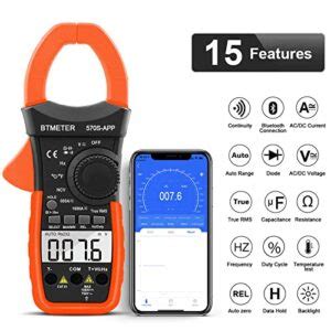 BTMETER Digital Clamp Multimeter BT S APP Counts TRMS Clamp On Ammeter Auto Ranging