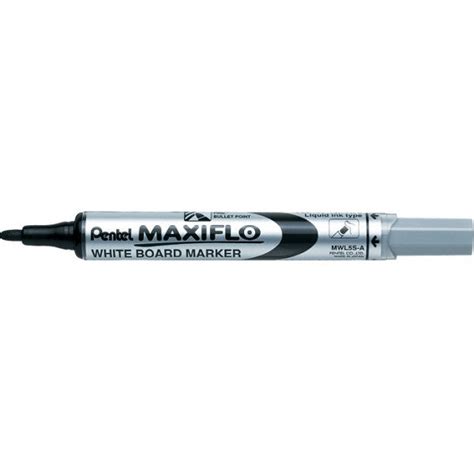 Pentel Maxiflo Mwl5s A White Board Marker Black New World