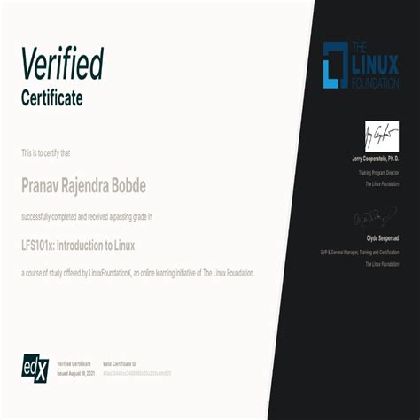 Pranav Bobde On Linkedin Linux Opensource Edx Linuxfoundation
