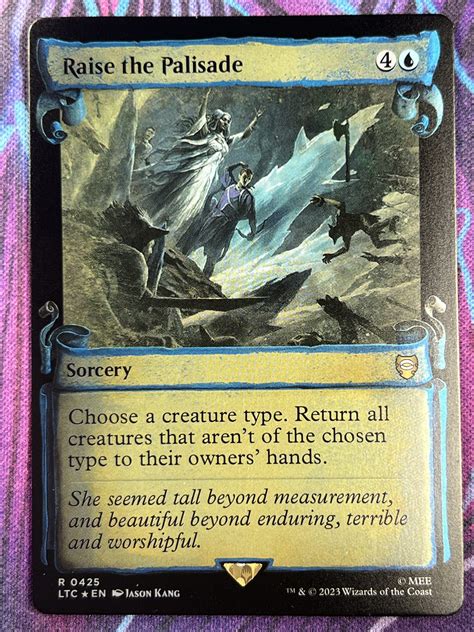 Raise The Palisade Ltc Silver Scrolls Silver Foil Bootleg Mage