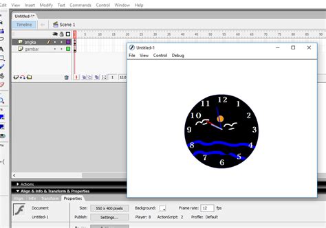 Cara Membuat Jam Analog Dengan Macromedia Flash 8