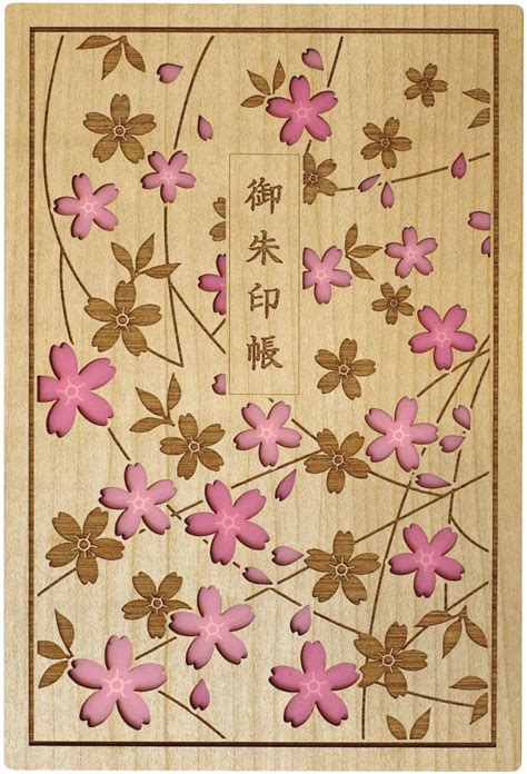 Goshuin Stamp Book Cherry Blossom Au Stationery