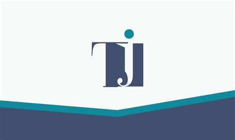 Alphabet Letters Initials Monogram Logo Tj Jt T And J 9885611 Vector