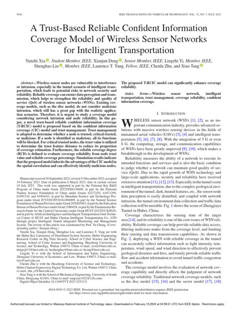 A Trust Based Reliable Confident Information Coverage Model Of Wireless Sensor Networks For