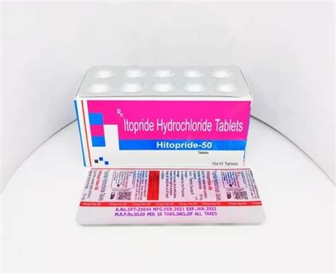 Itopride Hydrochloride 150 Mg Tablets Hitopride 150 For Commercial At Rs 85 Strip In Baddi