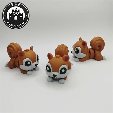 3d Printable Flexi Tiny Squirrel By Tiny Kingdom