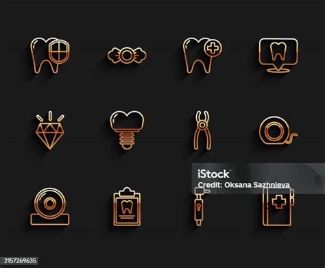 이비인후과 머리 반사경 치과 카드가 있는 클립보드 치과 보호 치아 드릴 임플란트 치실 및 펜치 아이콘을 설정합니다 벡터 건강 진단에 대한 스톡 벡터 아트 및 기타 이미지